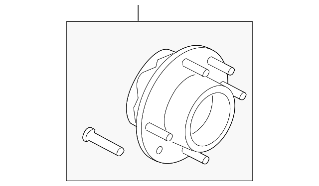 2005-2010 Ford | Motorcraft Hub & Bearing | HUB-158 | Walls' Ford Parts