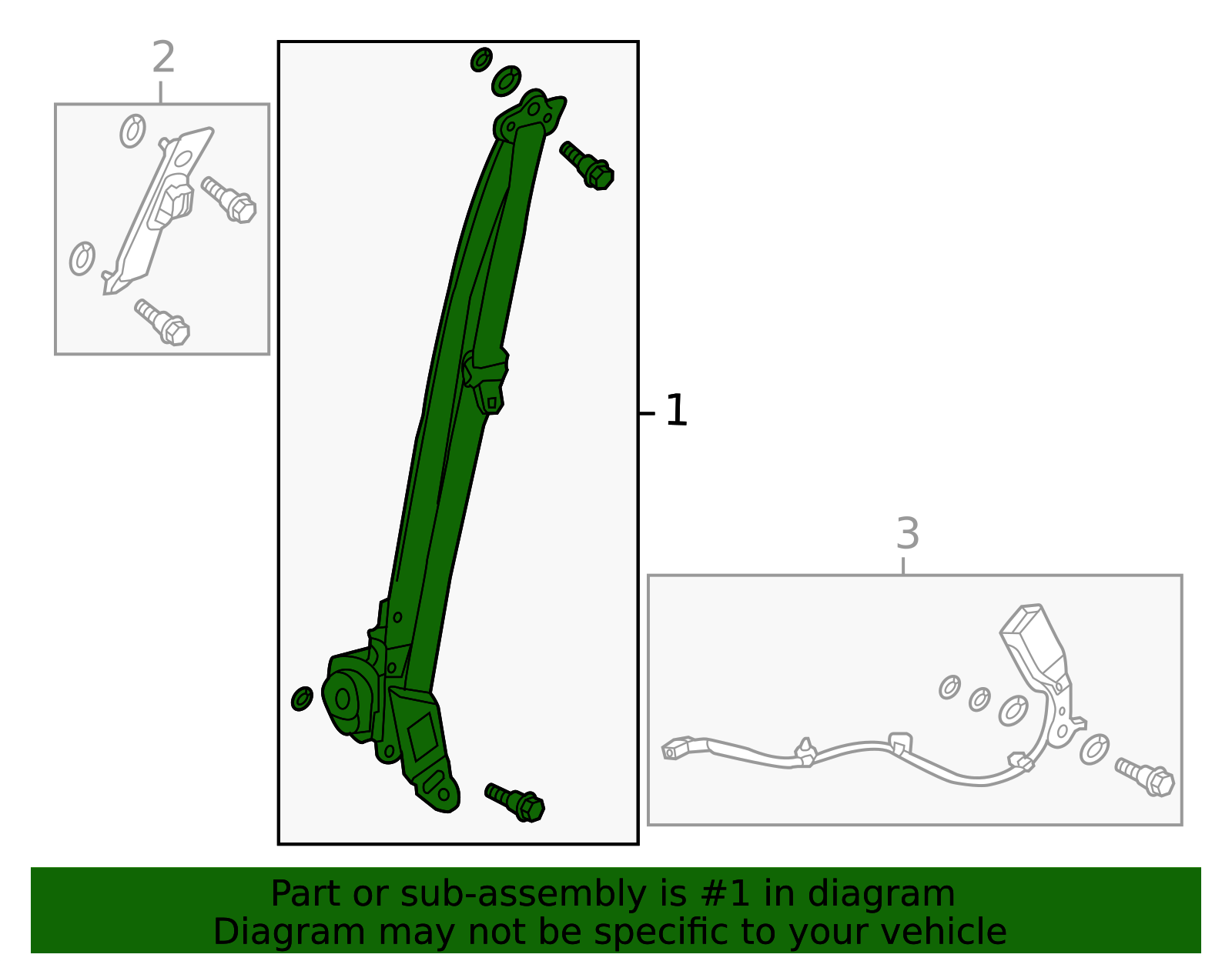 04814-T2A-A00ZE - 2014 Honda Accord - Lap & Shoulder Belt | Genuine ...