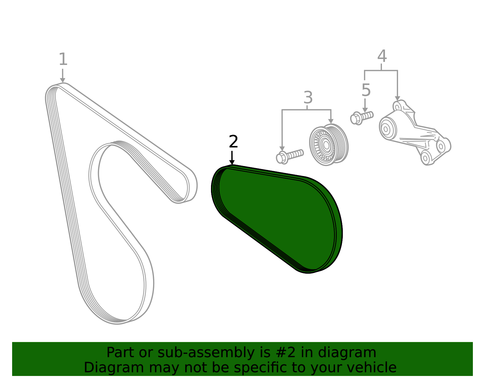2014-2025 GM Air Conditioning Compressor Belt Kit with Tool 12658178 ...