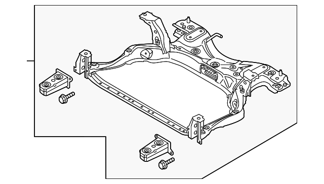 Genuine Toyota Engine Cradle part# 51201-WB001 for 2016-2020 Toyota ...