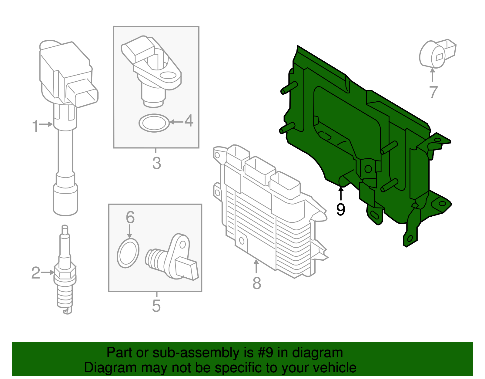 2013-2019 Nissan Sentra Mount Bracket 23714-3DA0A | Nissan Parts OEM