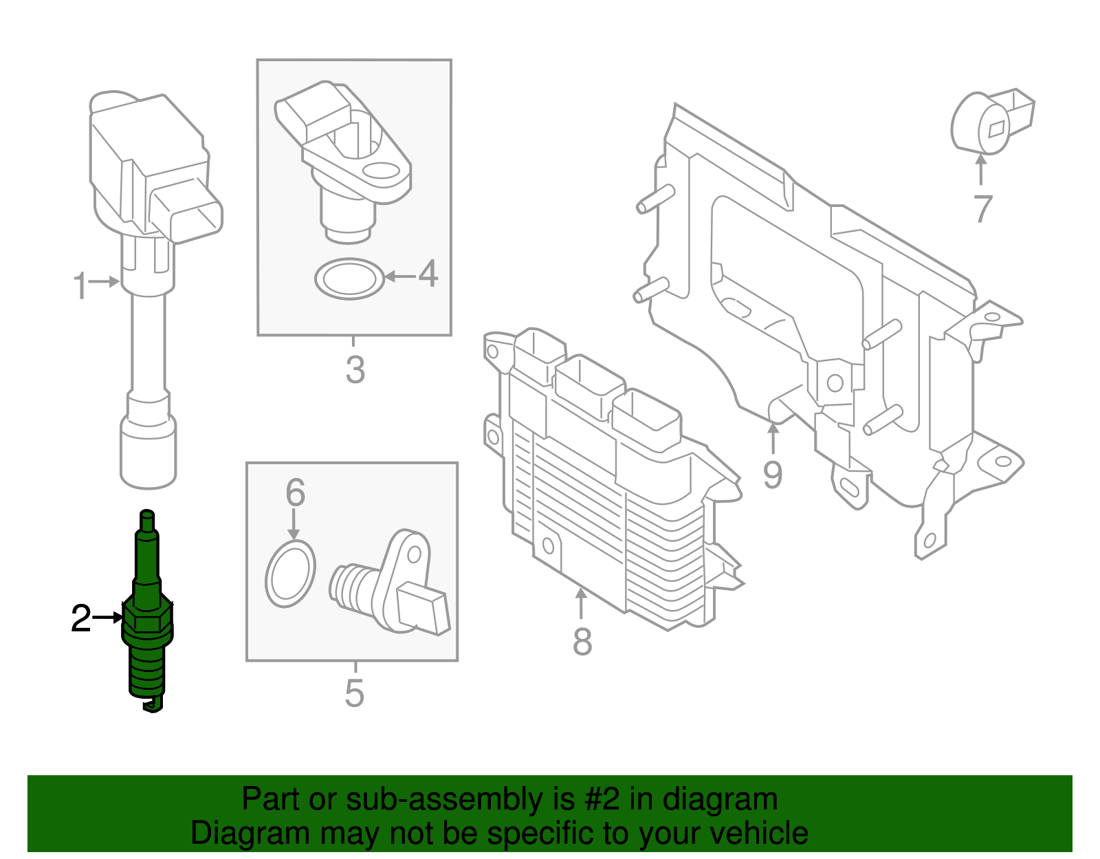 2007-2019 Nissan Spark Plug 22401-JA01B | Nissan Parts Store