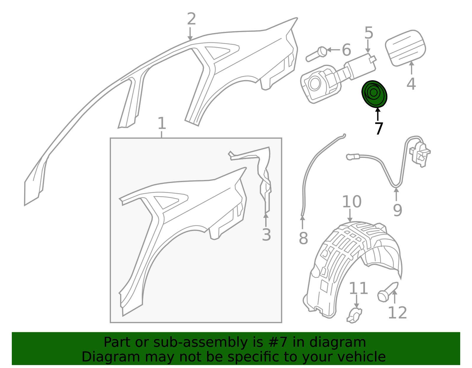 8K0-809-933-C - High-Quality Fuel Filler Housing Bracket for AutoNation ...
