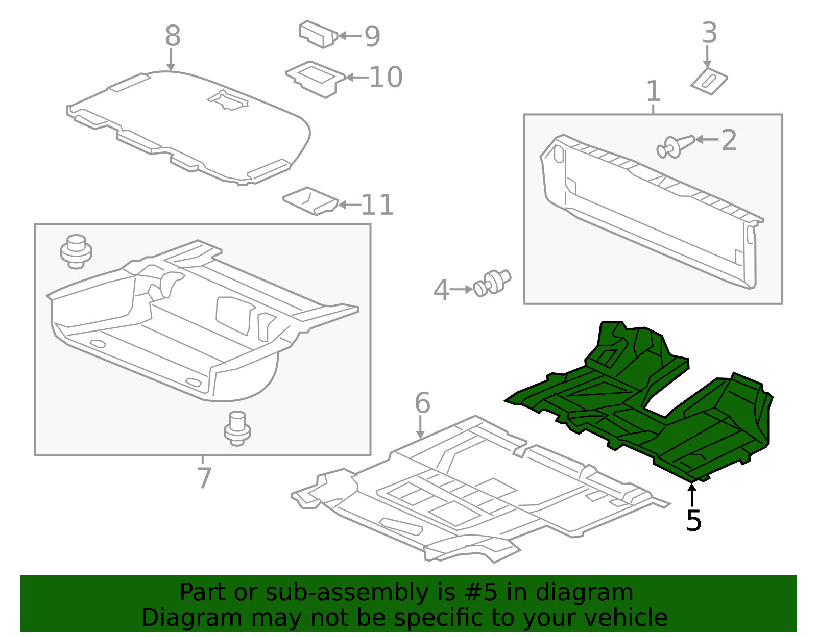 83301-TK8-A01ZA - Carpet 2011-2017 Honda Odyssey | Honda Parts Online
