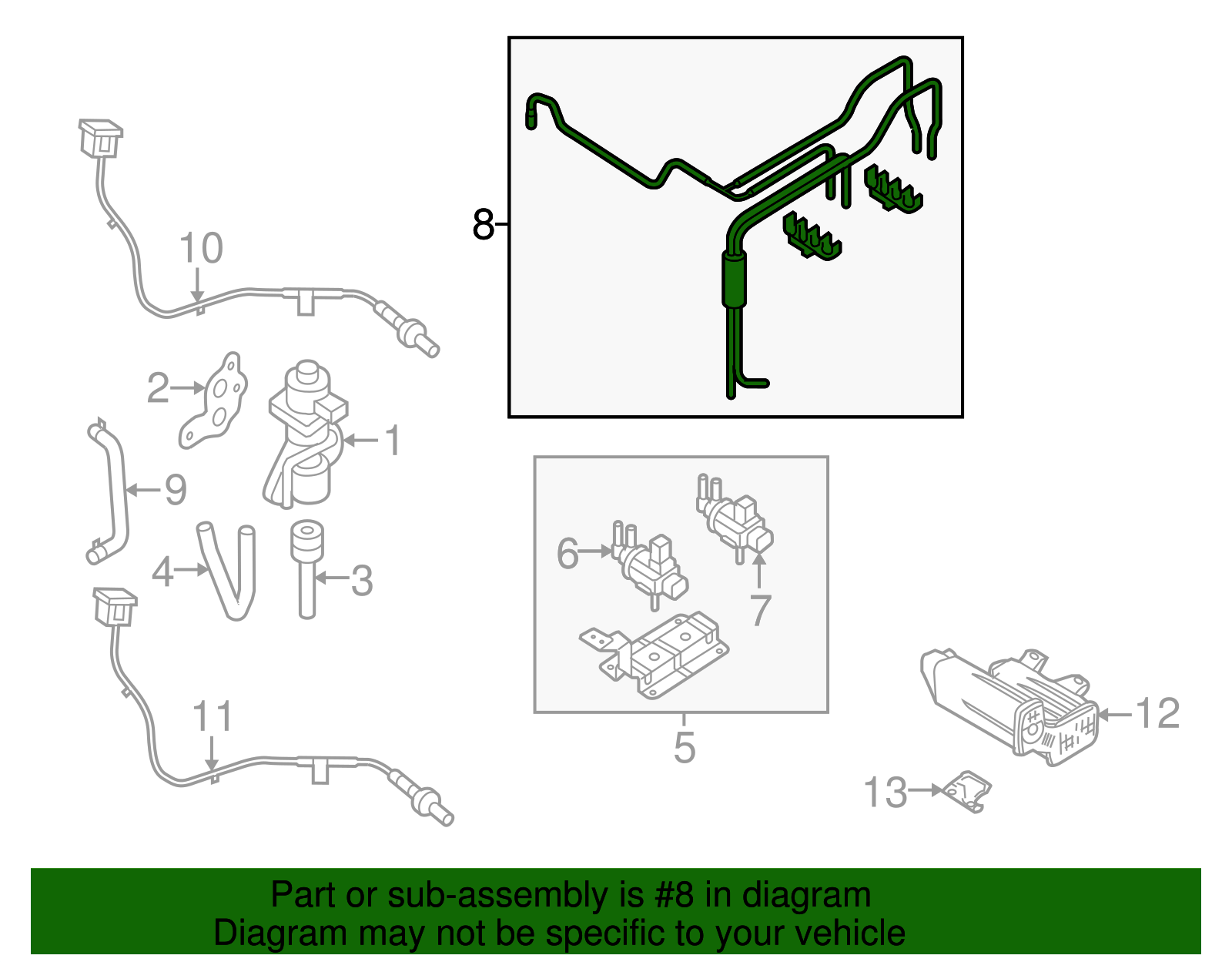 LF8J-20-380A - Pipe Assembly 2004-2013 Mazda 3 | Florida Mazda Parts
