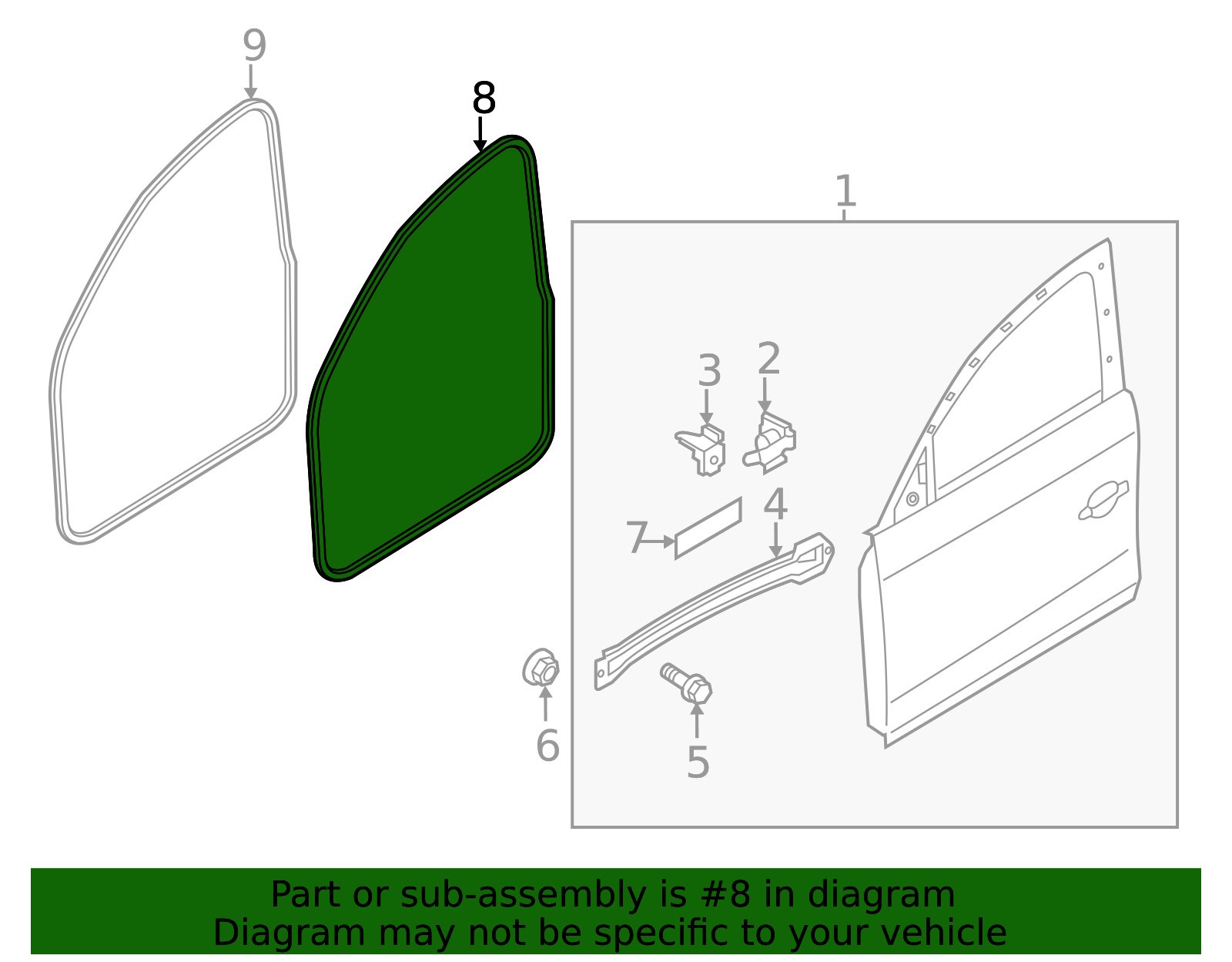 2009-2016 Audi Door Weather-Strip 8K0-837-911-Q | AudiUSAParts.com