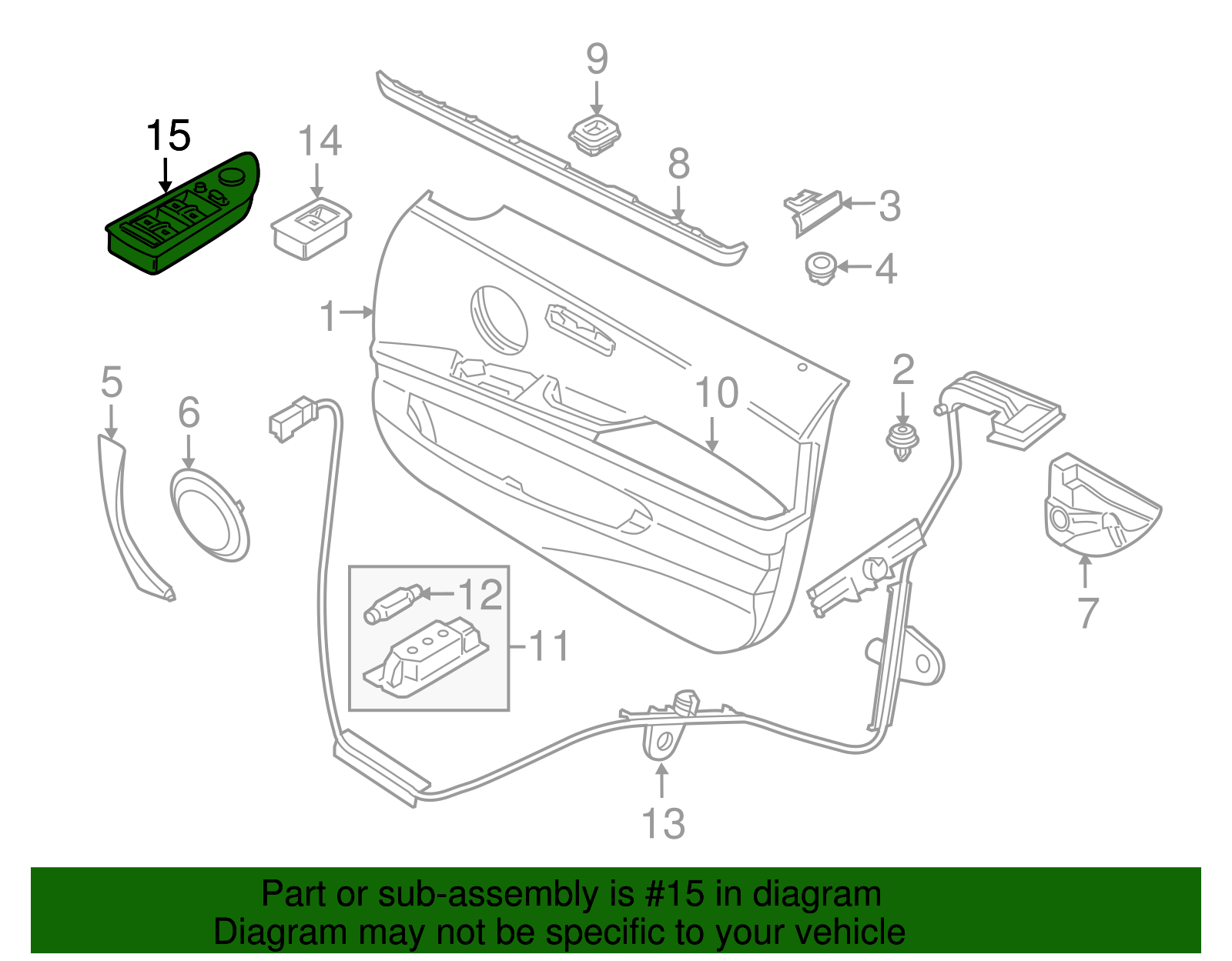 2006-2012 BMW | Window Switch | 61319217328 | BMW OEM Parts Store