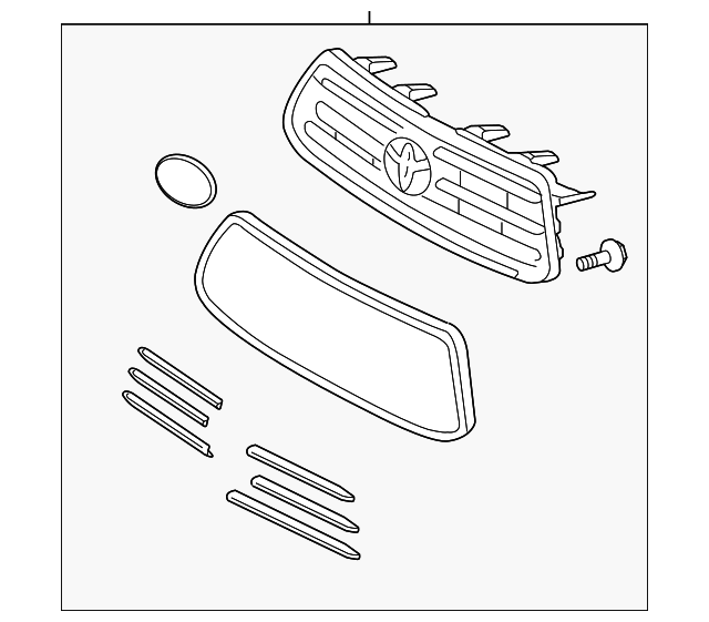 2008-2010 Toyota Highlander Grille Assembly 53101-0E100 | Sparks Parts