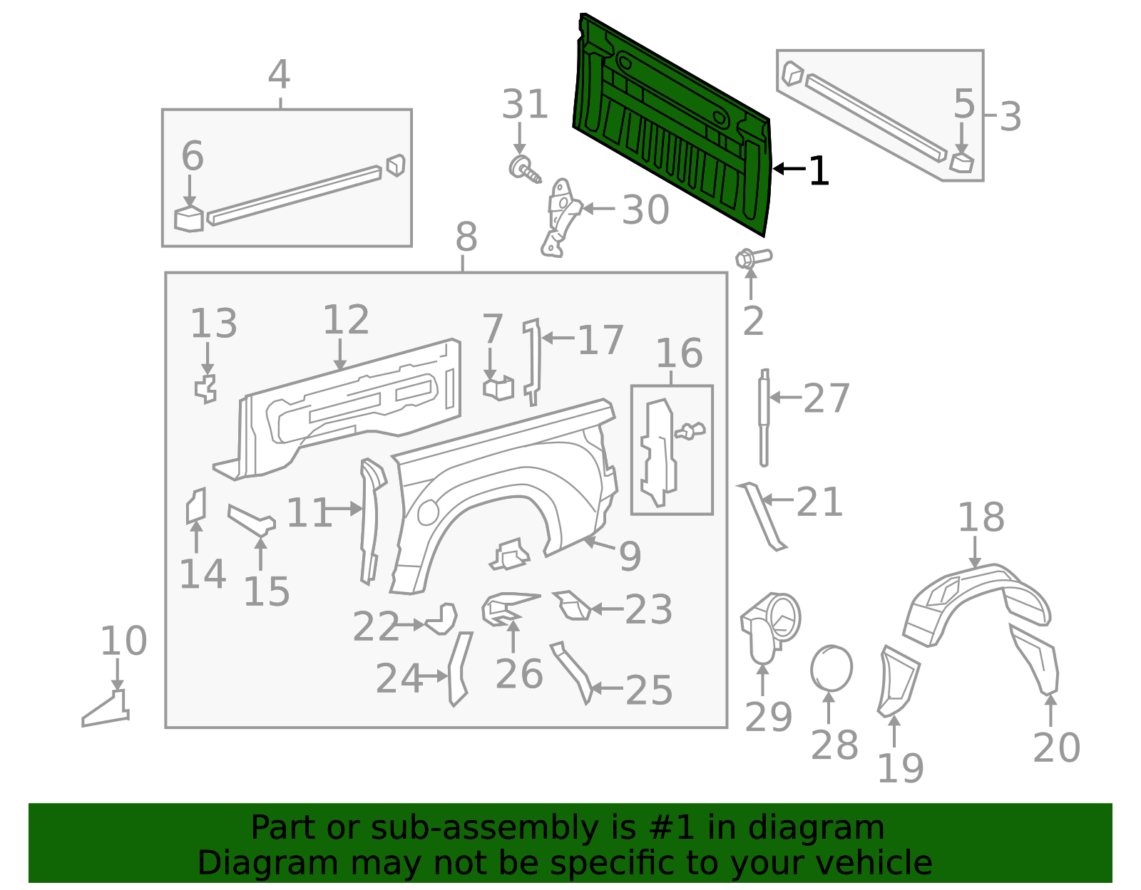 2007-2021 Toyota Tundra 2007-2021 Toyota Tundra - Front Panel 65405 ...