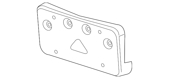 84740003 - Front License Plate Bracket 2017-2025 Cadillac XT5 | GM ...