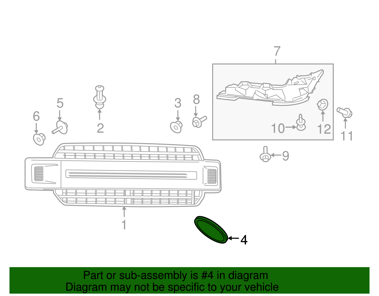 2015-2024 Ford Grille Emblem FL3Z-8213-A | OEM Parts Online