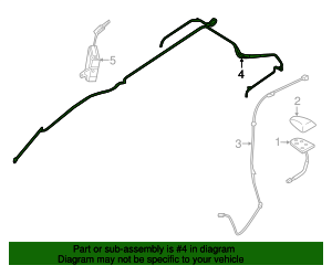 2011-2017 Nissan Quest Feed Line 28243-1JA1D | Scott Evans Nissan Parts