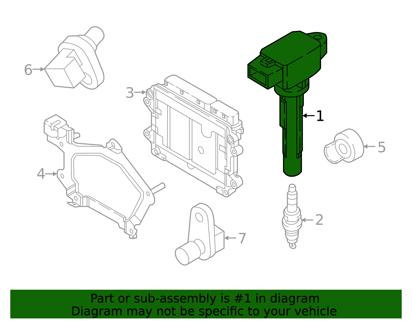 90118-WB460 - Ignition Coil - 2016-2020 Toyota | OEM Genuine Toyota Parts