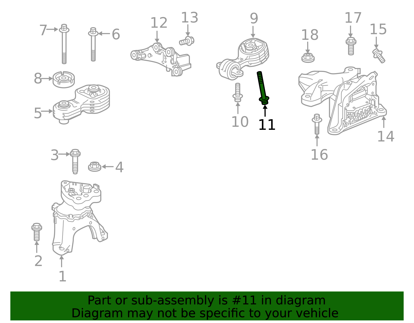 90166-TVA-A02 - 2021-2022 Honda Accord - Torque Arm Bolt | Genuine ...