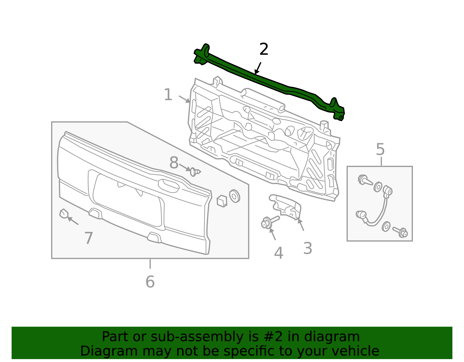 74441-SCV-A00 - High-Quality Tailgate Seal for AutoNation Parts