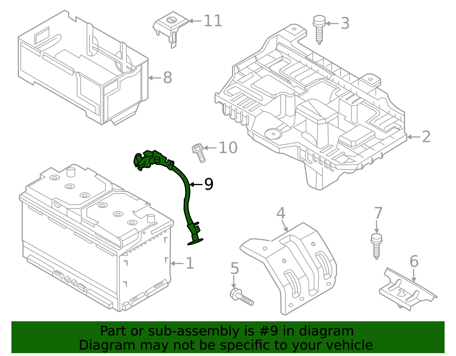 Hyundai - 37180-S8000 - Negative Cable - 2020-2024 Hyundai Palisade ...