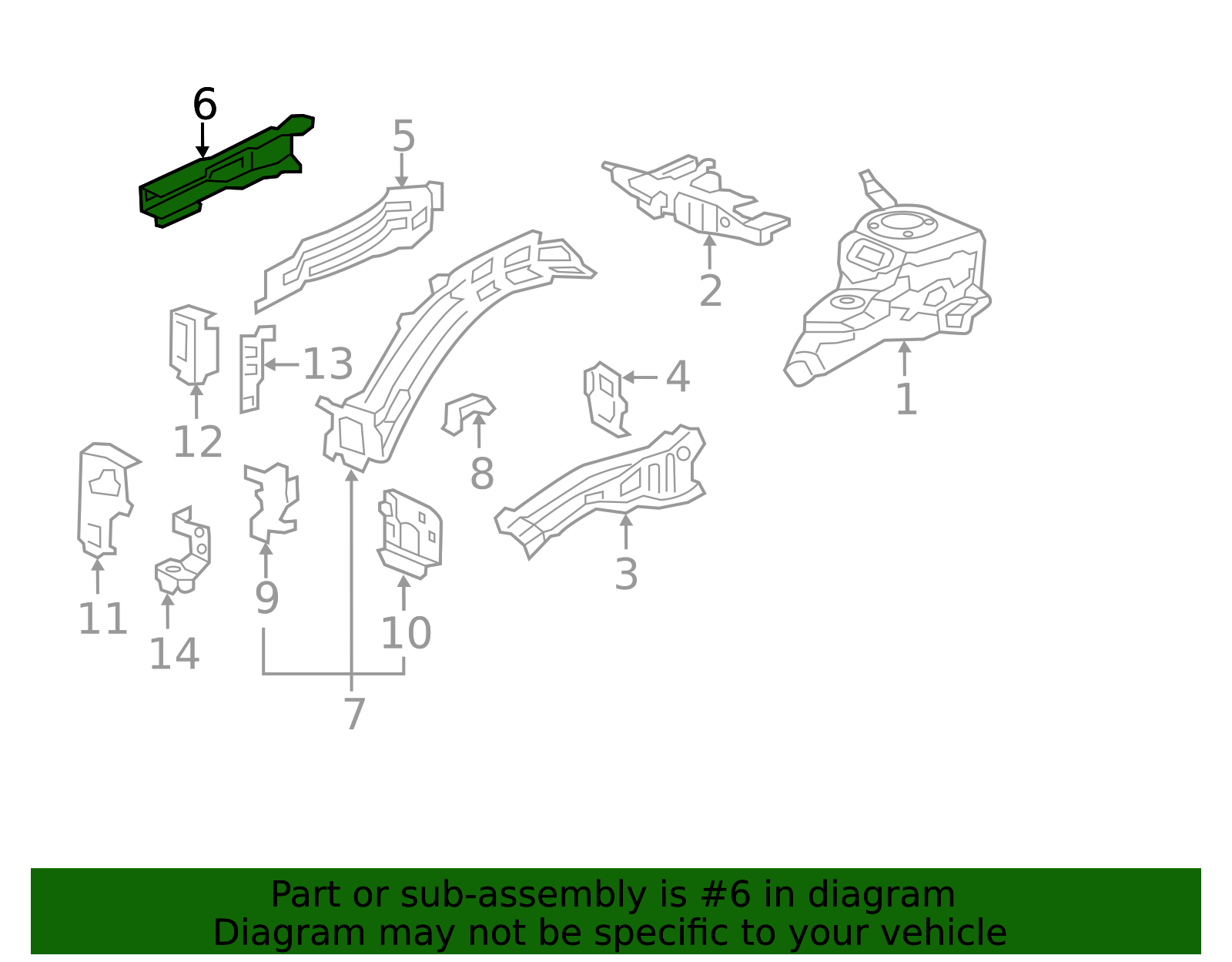 60811-TXM-305ZZ - Lower Inner Rail 2019-2022 Honda Insight | Honda ...