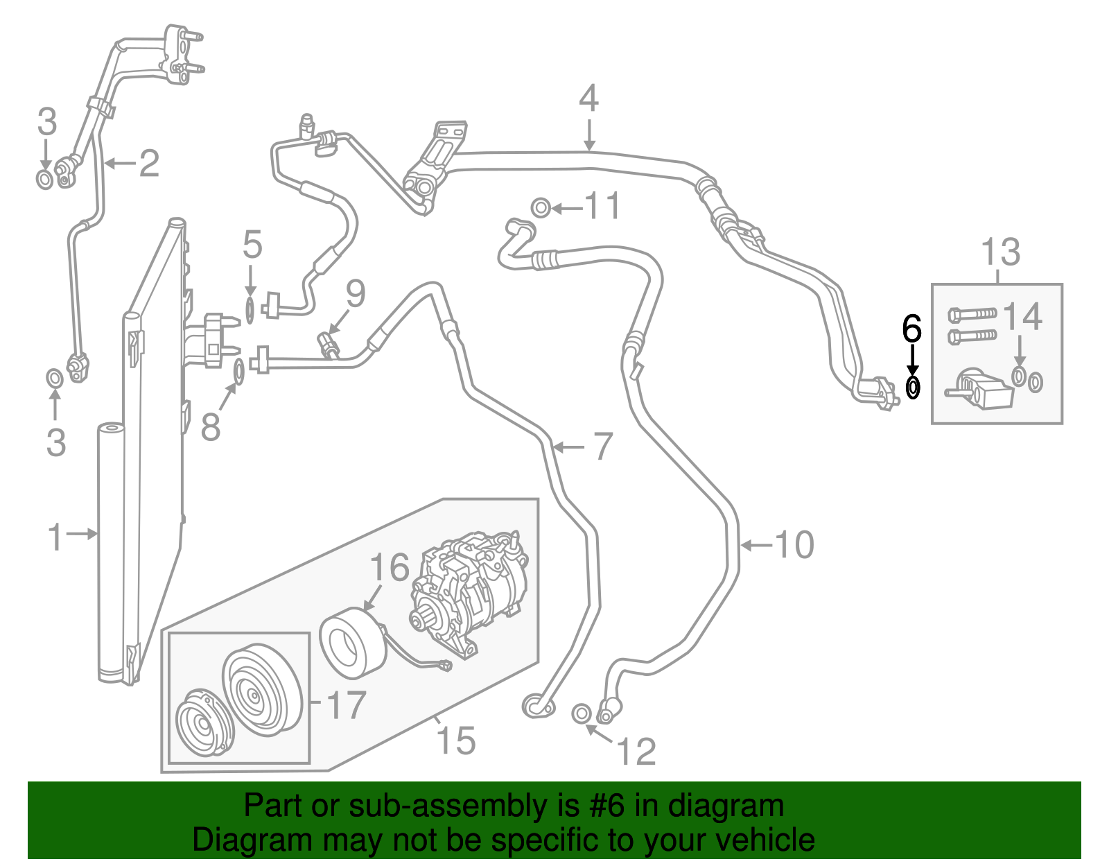 2008-2024 Mopar Liquid Line O-Ring 68152002AA | Mopar Parts Canada