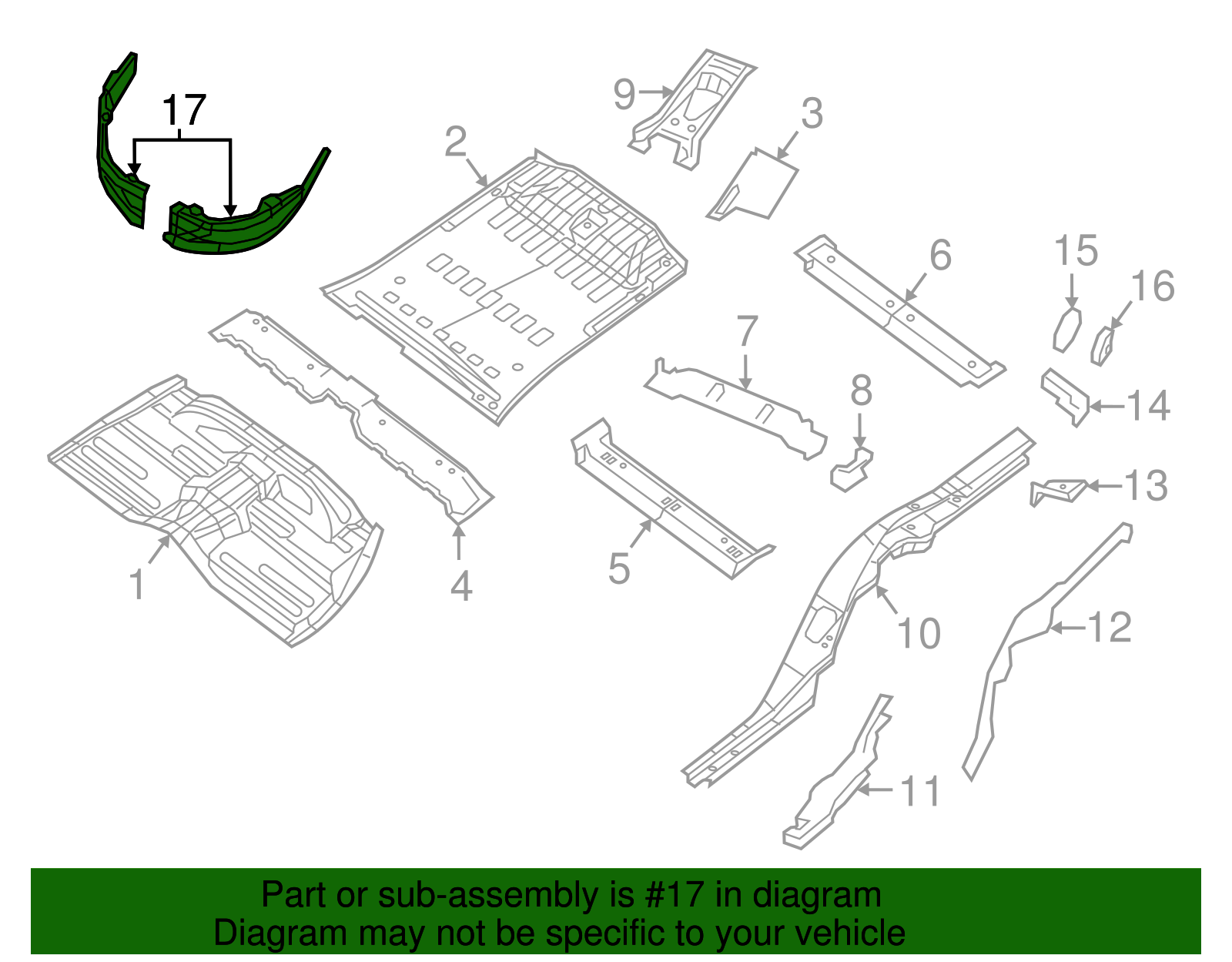 2011-2024 Mopar Shield 68036120AD | Mopar Parts Canada