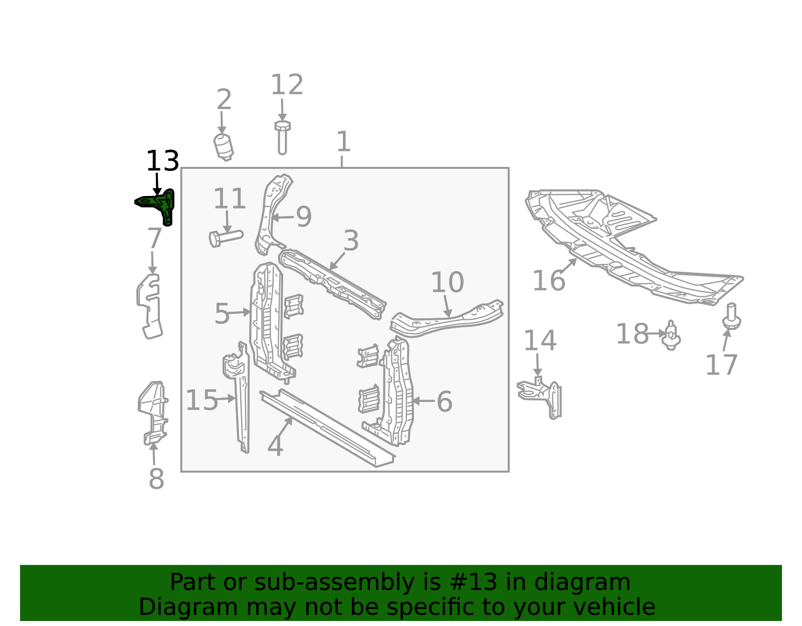 2006-2010 Toyota Sienna Bracket 53245-AE010 | MotorMotor