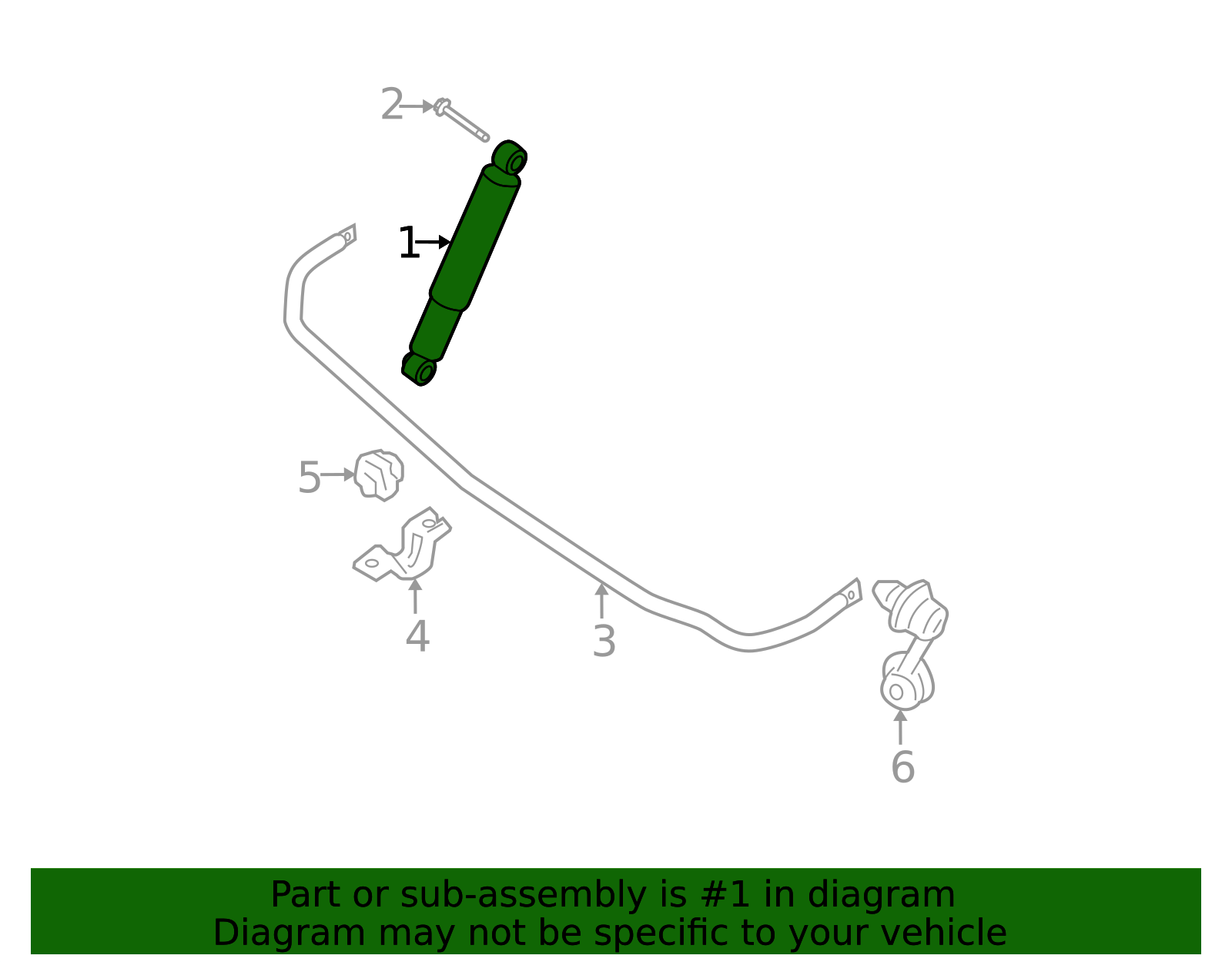 2006-2015 Nissan Xterra Shock Absorber 56200-EA027 | Nissan Parts OEM