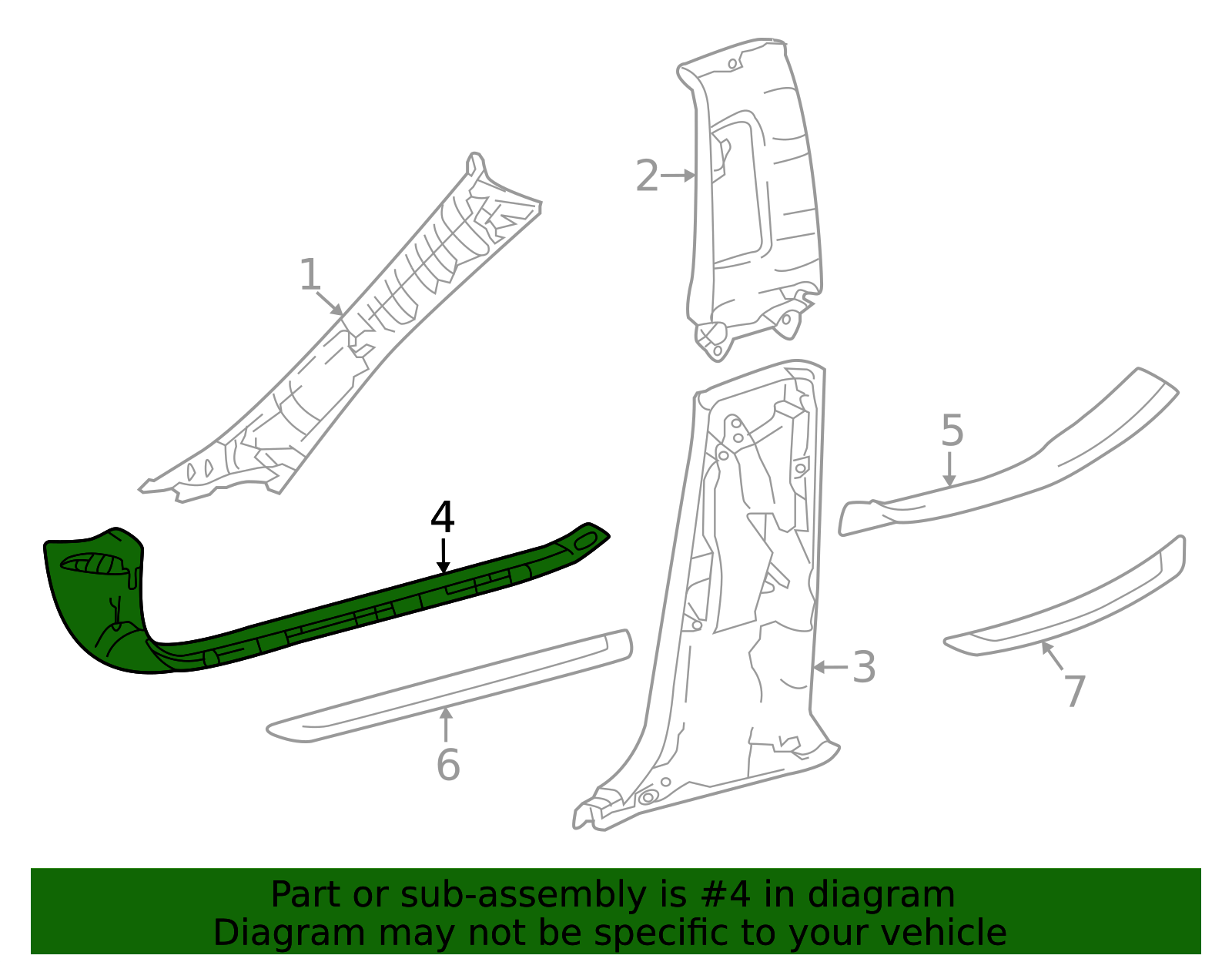 2021-2023 Toyota Mirai Front Sill Plate 67913-62020-C0 | Olathe Toyota