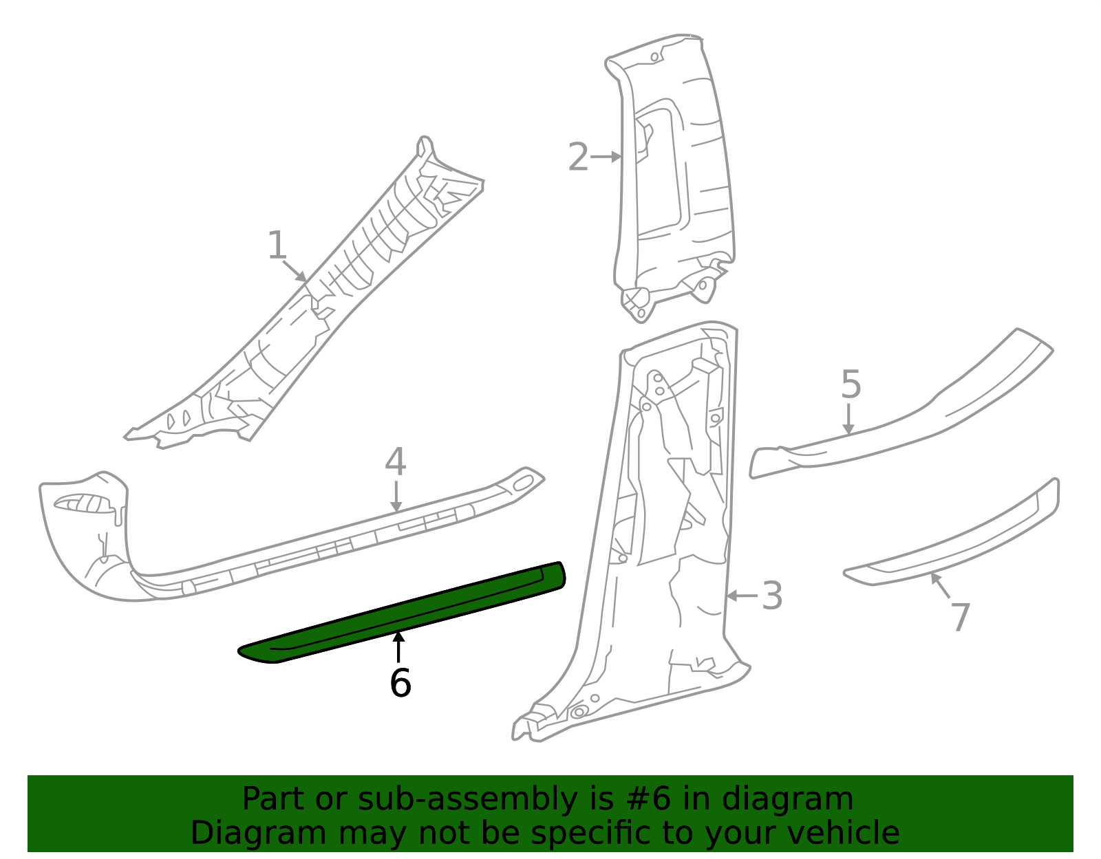 2021-2024 Toyota Mirai Scuff Plate 67912-62020-C0 | Toyota Parts Center
