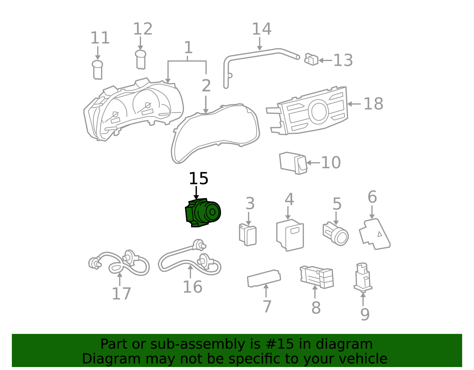 55902-12140 - Temp Switch - 2011-2013 Toyota Corolla | Toyota Parts ...