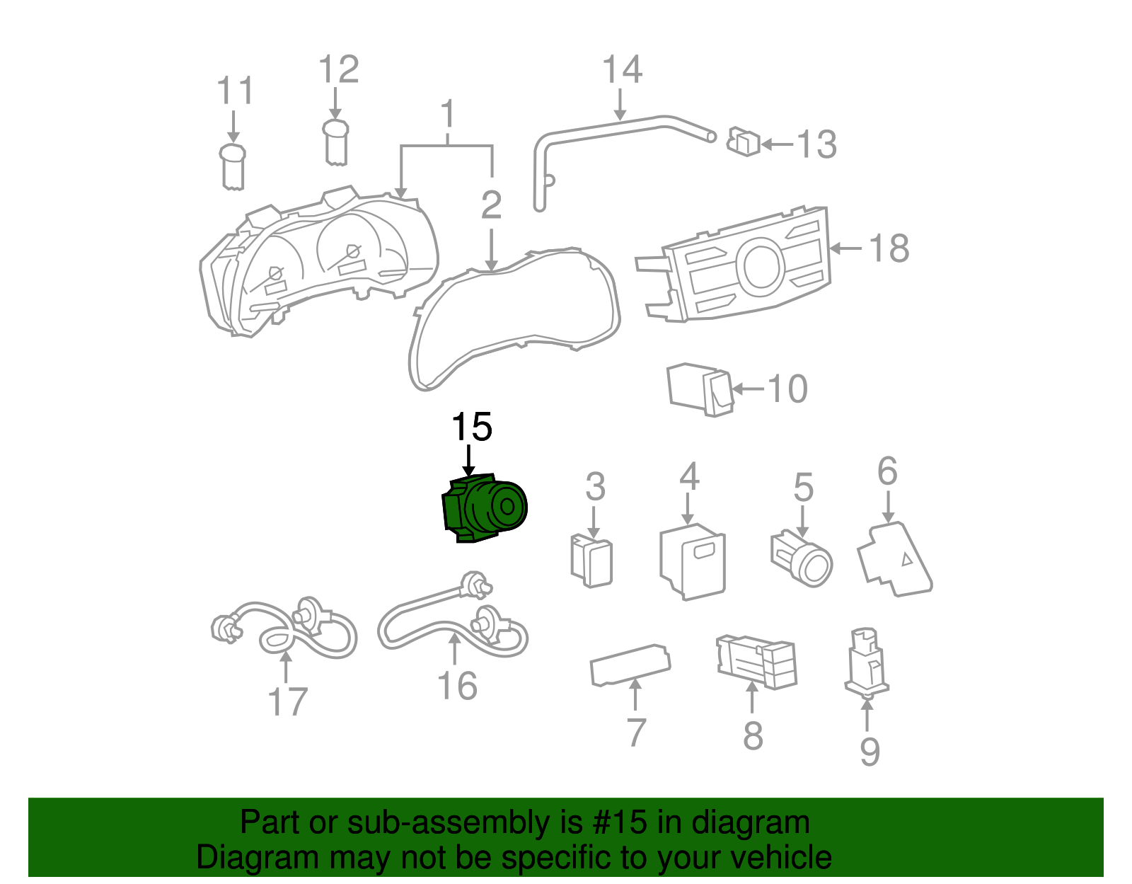 2009-2010 Toyota Corolla Temp Switch 55903-12100 | Toyota Parts Center