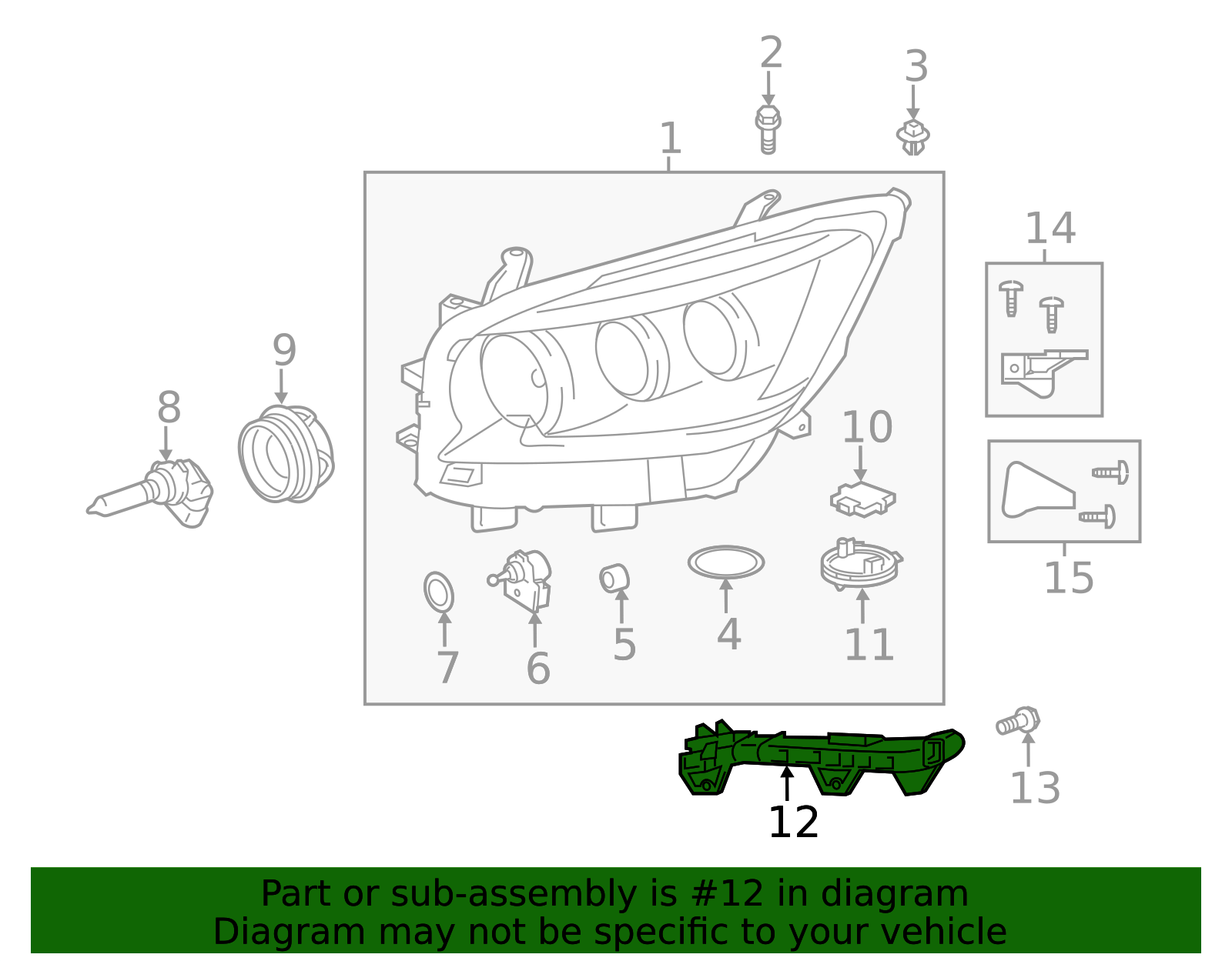 52133-60140 - High-Quality Headlight Bracket for 2014-2023 Lexus GX460 ...