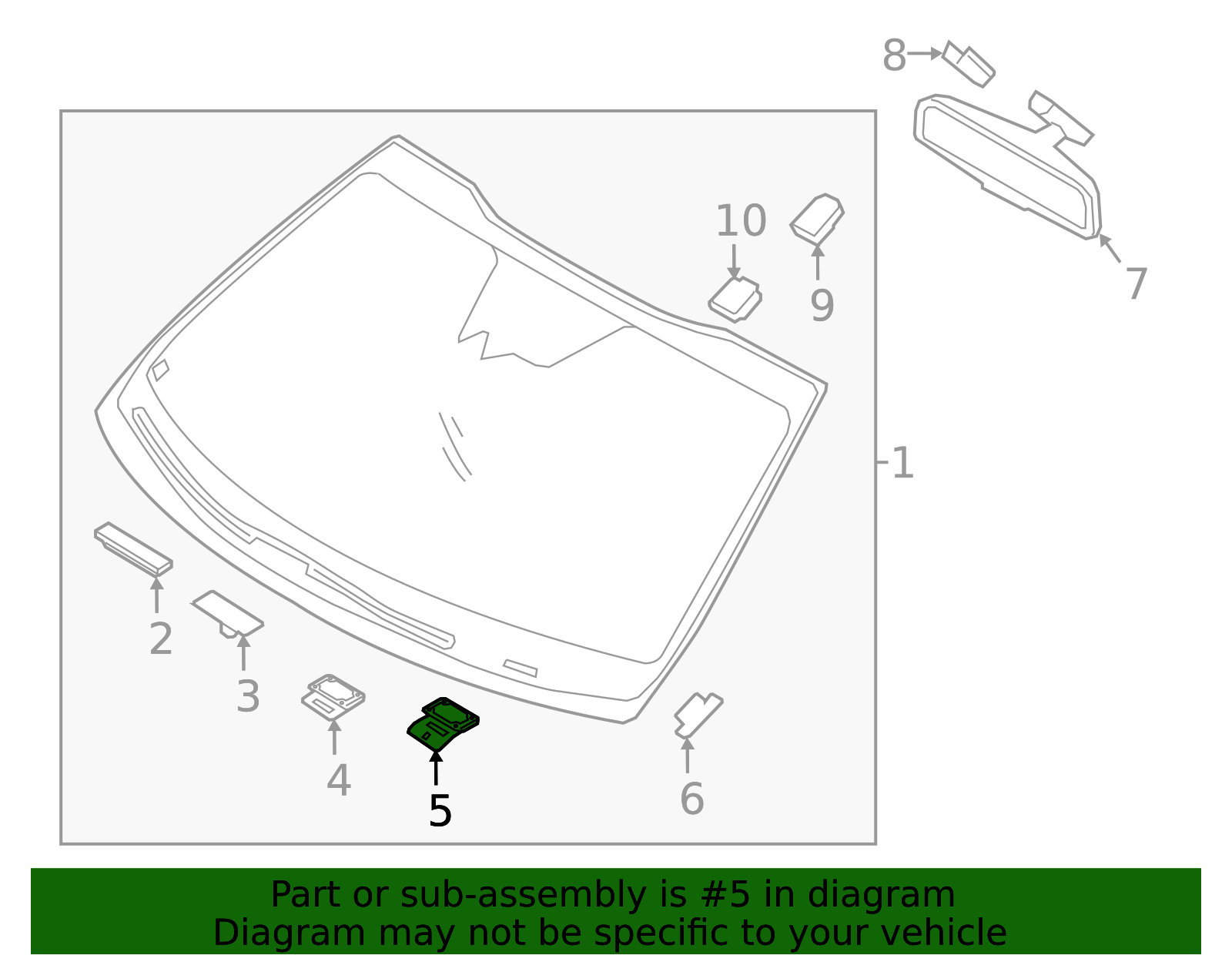 86159-C5000 - Windshield Bracket 2016-2023 Kia | Kia.Parts Store