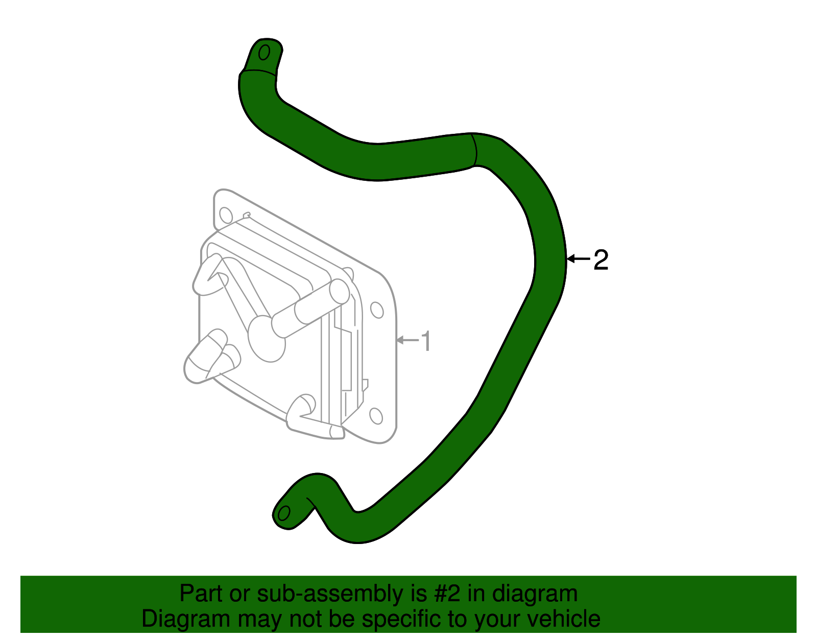 2015-2017 Nissan Quest Water Hose 14055-3NT1A | QuirkParts