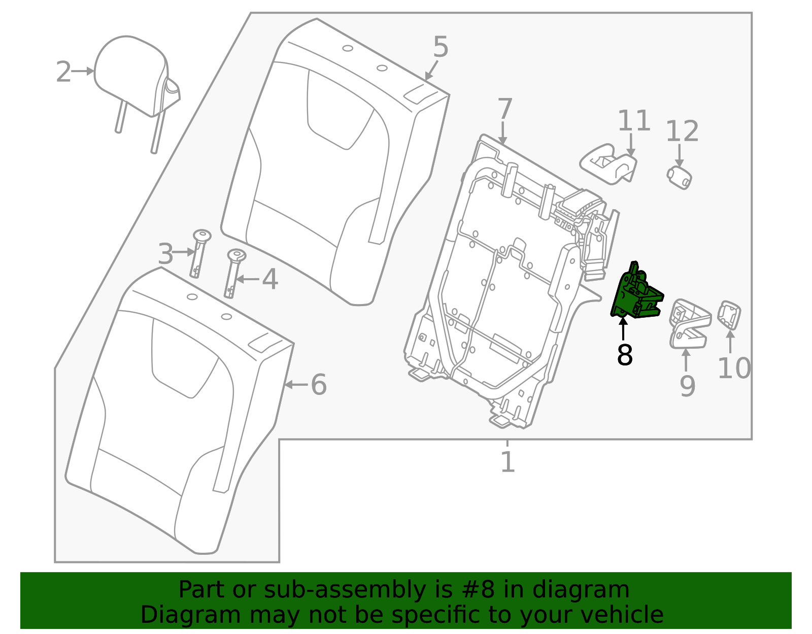 89390-AT100 - Latch Assembly 2023-2025 Kia Niro | Kia.Parts Store