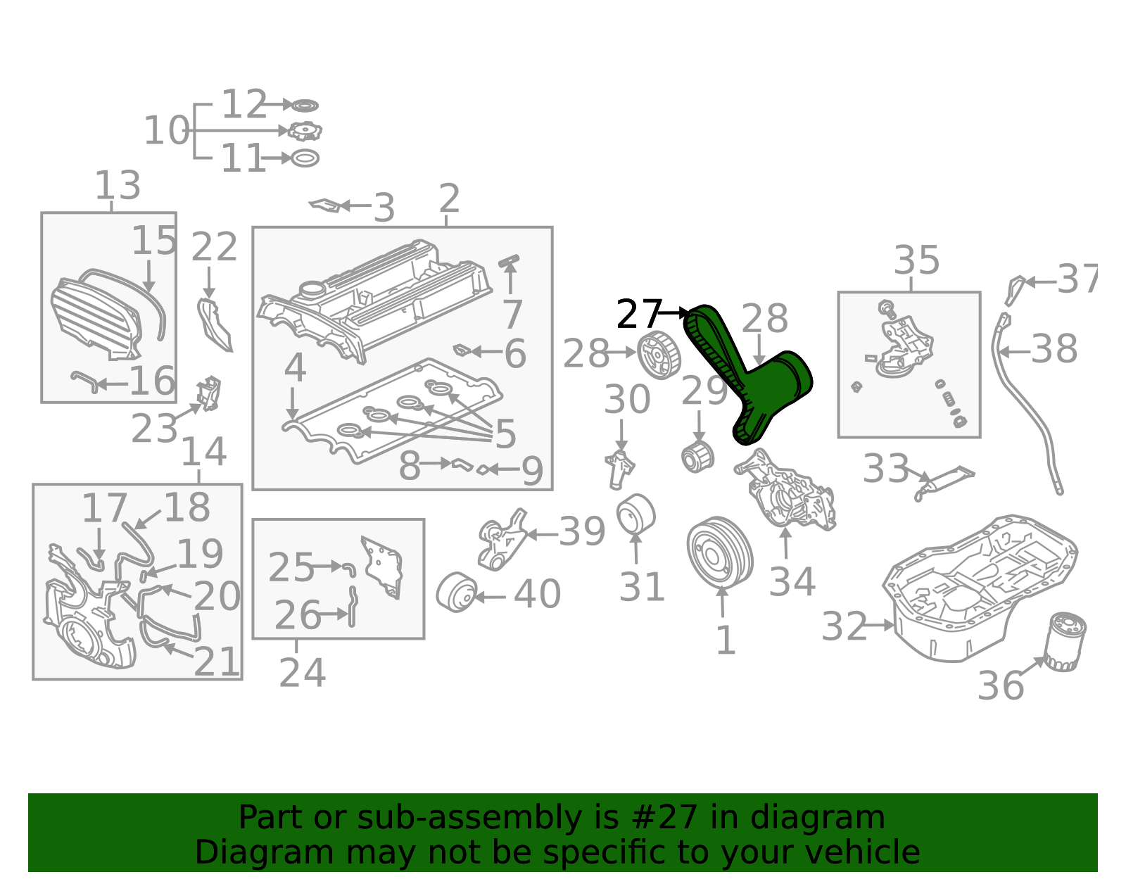 1145a038 - Mitsubishi Timing Belt Performance Auto Parts