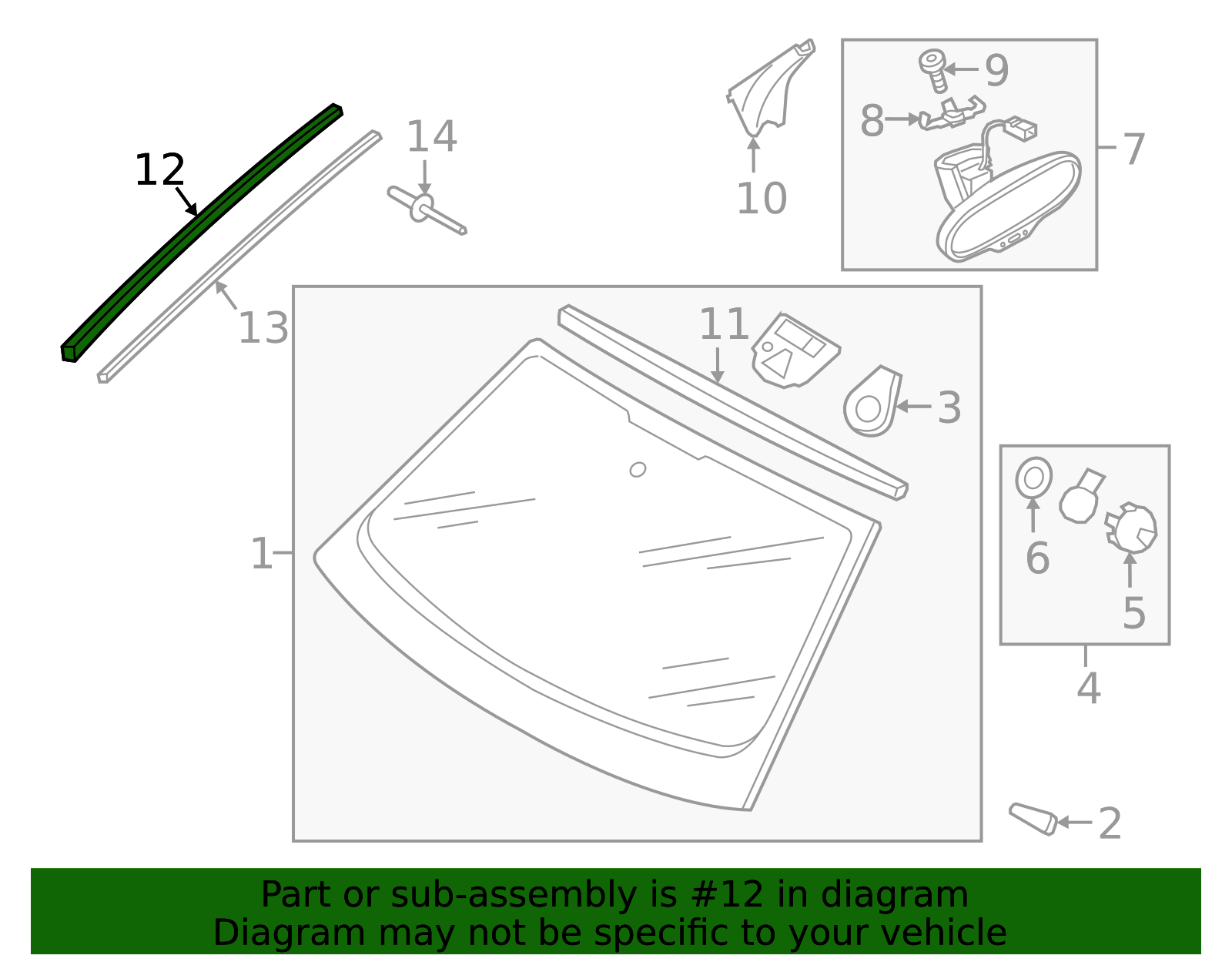 2015-2018 Audi Reveal Molding 8U0-854-327-A-SP9 | OEM Parts Online