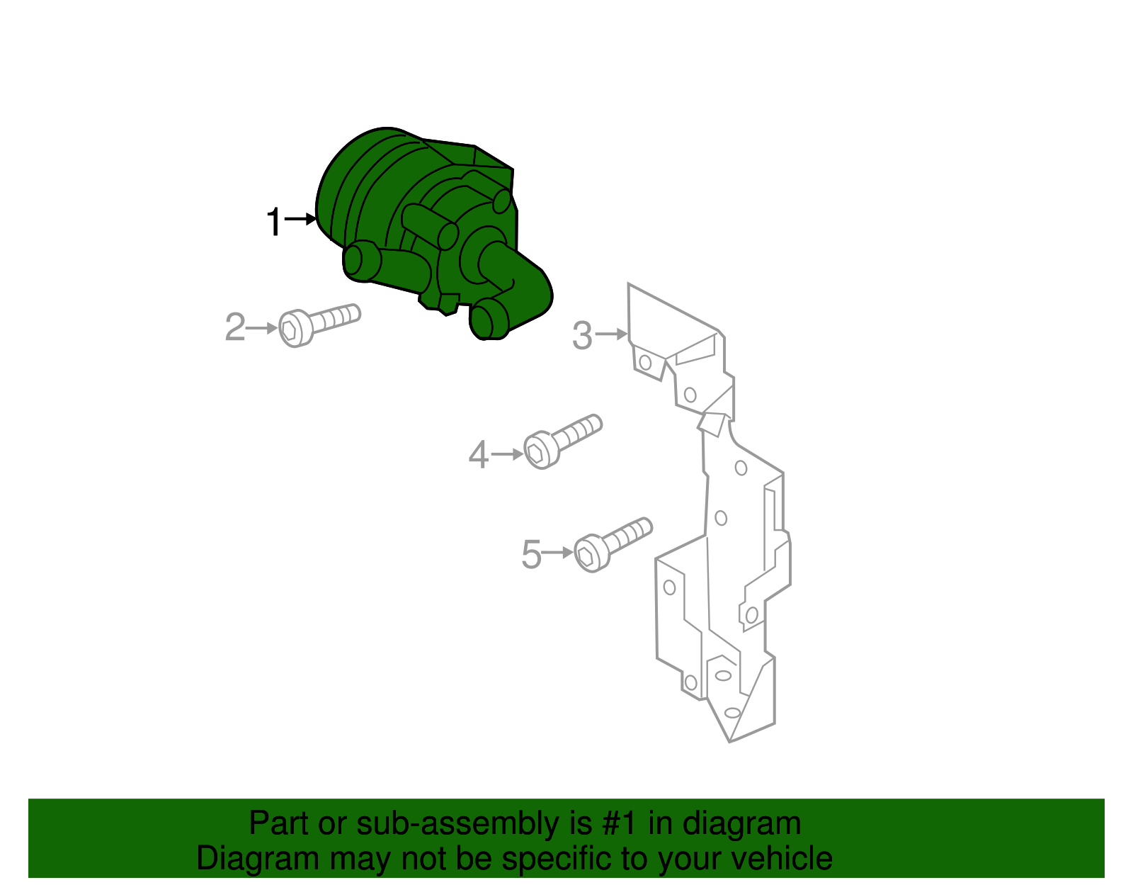 07K-965-561 - Auxiliary Pump 2012-2013 Audi | Audi OEM Parts Guy