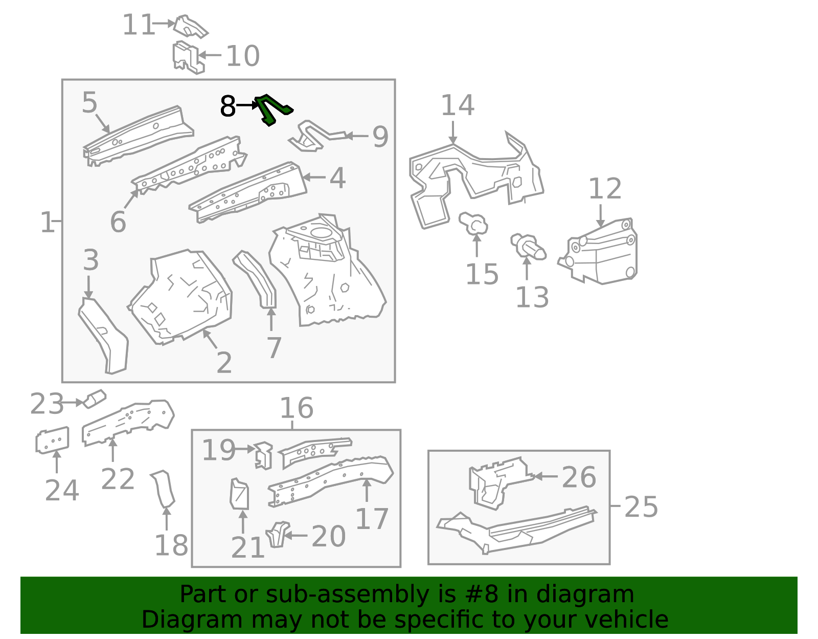 53835-0E070 - Fender Mtg Bkt 2016-2022 Lexus | Longo Lexus Parts