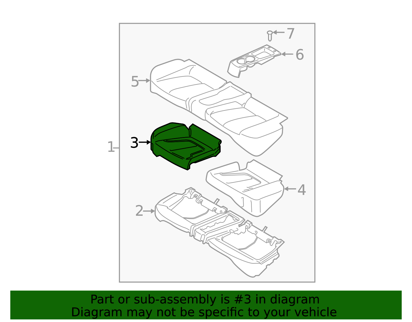 2019-2022 Hyundai Veloster N Seat Cushion Pad 89250-K9000 | MotorMotor