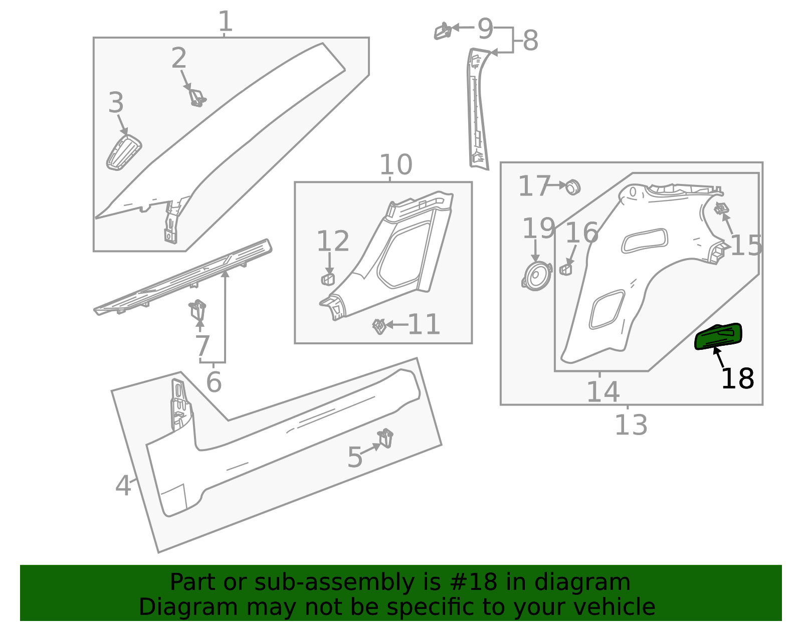 2020-2025 Chevrolet Corvette Seat Belt Bezel 84688634 | Capital Chevy Parts