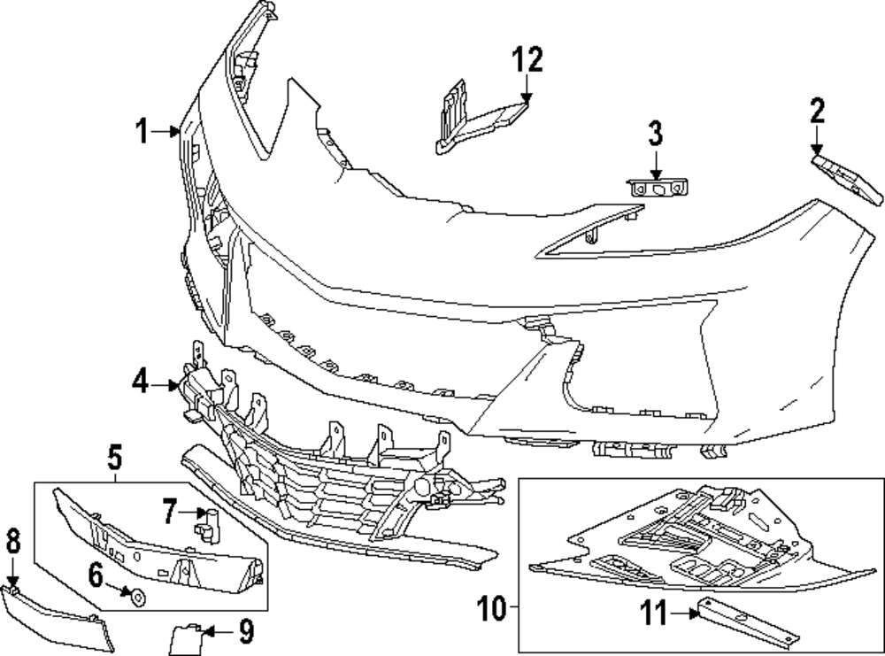 2023-2025 Chevrolet Corvette F Deflector 85524902 | Capital Chevy Parts