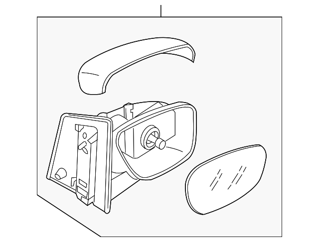 TD14-69-120R-88 - 2007-2009 Mazda CX-9 - Mirror(R) Door | Mazda Part Direct