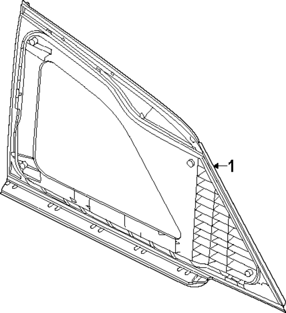 R2TZ-5829711-D - Quarter Glass 2024-2025 Lincoln Nautilus | Ford Parts ...