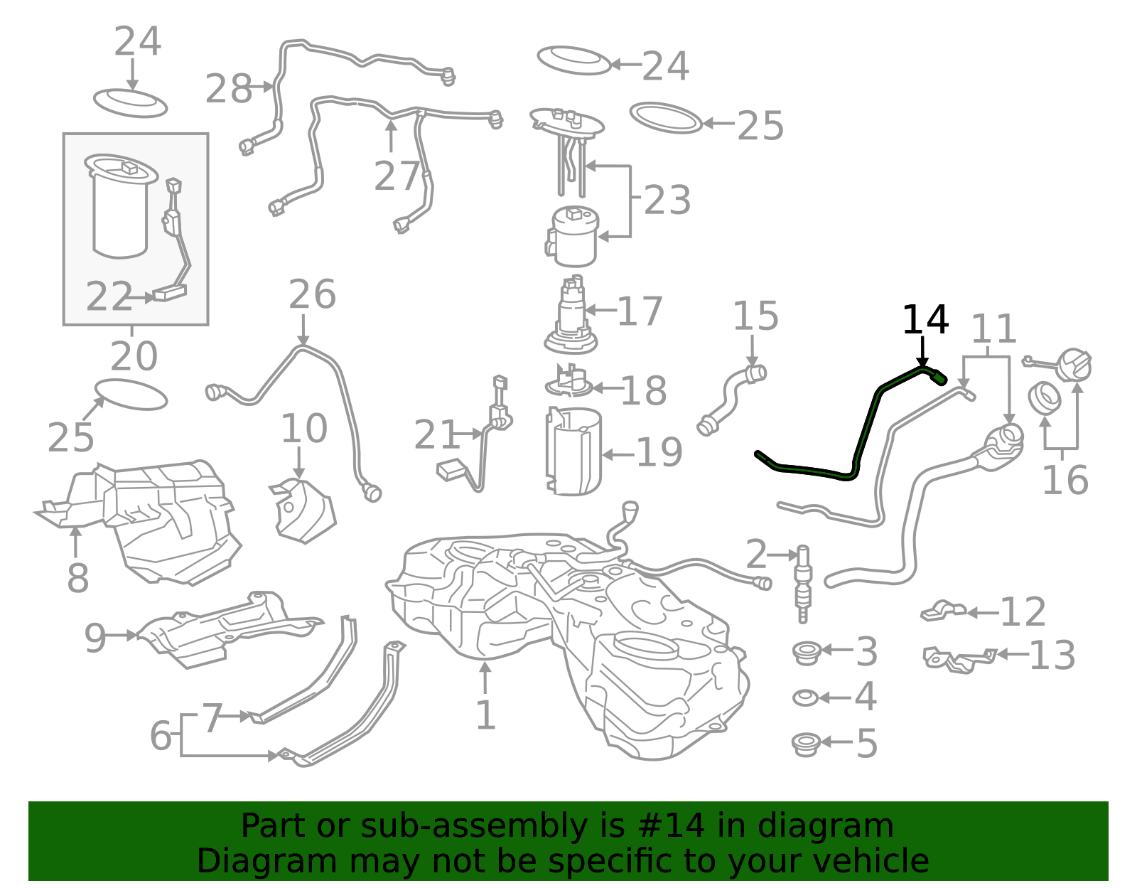 77226-30110 - High-Quality Fuel Tank Vent Hose for 2013-2020 Lexus ...