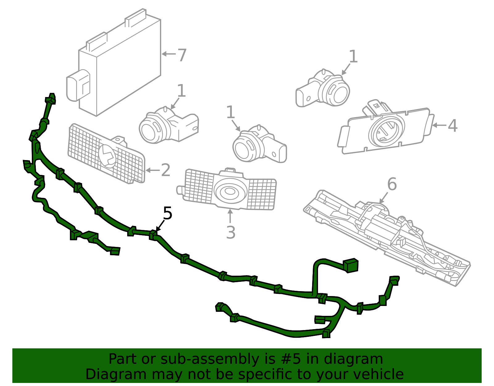 31427916 - Parking Aid System Wiring Harness - 2018-2020 Volvo XC60 ...