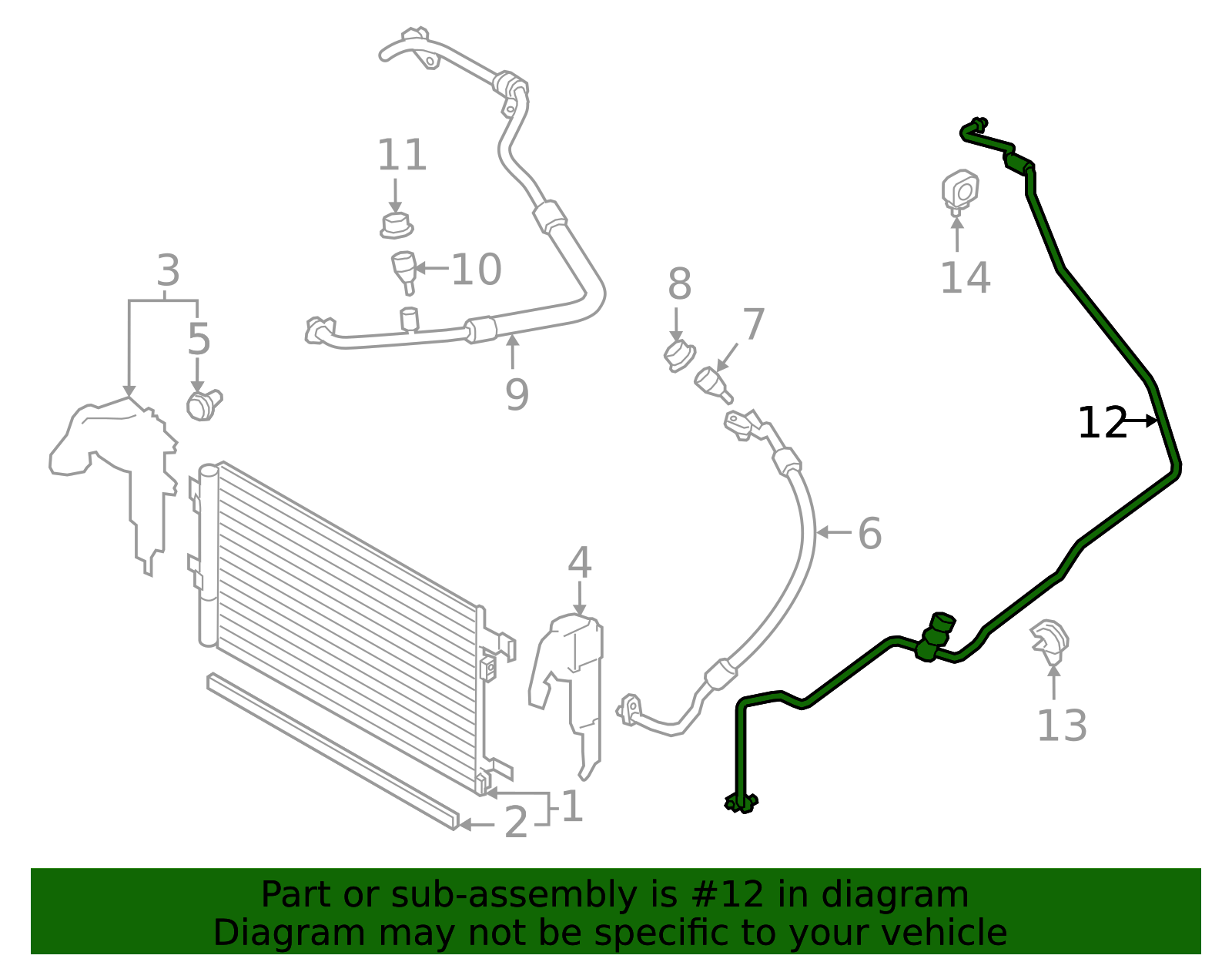 2020-2023 Subaru Crosstrek Evaporator Tube 73431FL210 | Subaru Parts Store