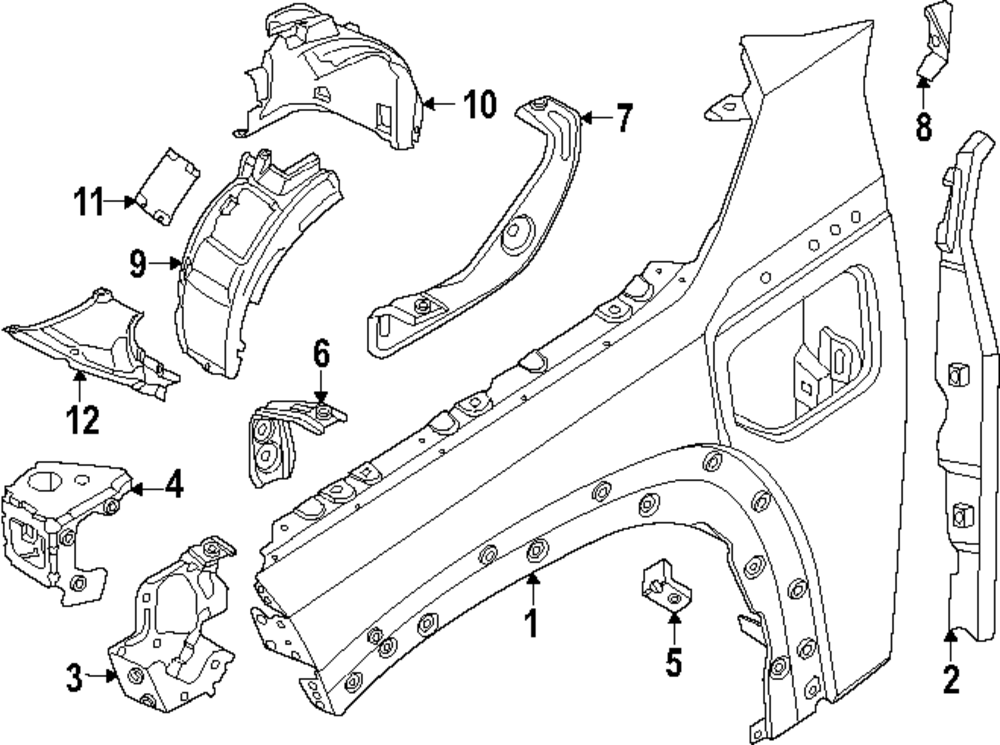 Genuine BMW 41-35-5-A2F-CF1 | Front Bracket | FREE Shipping on Most ...