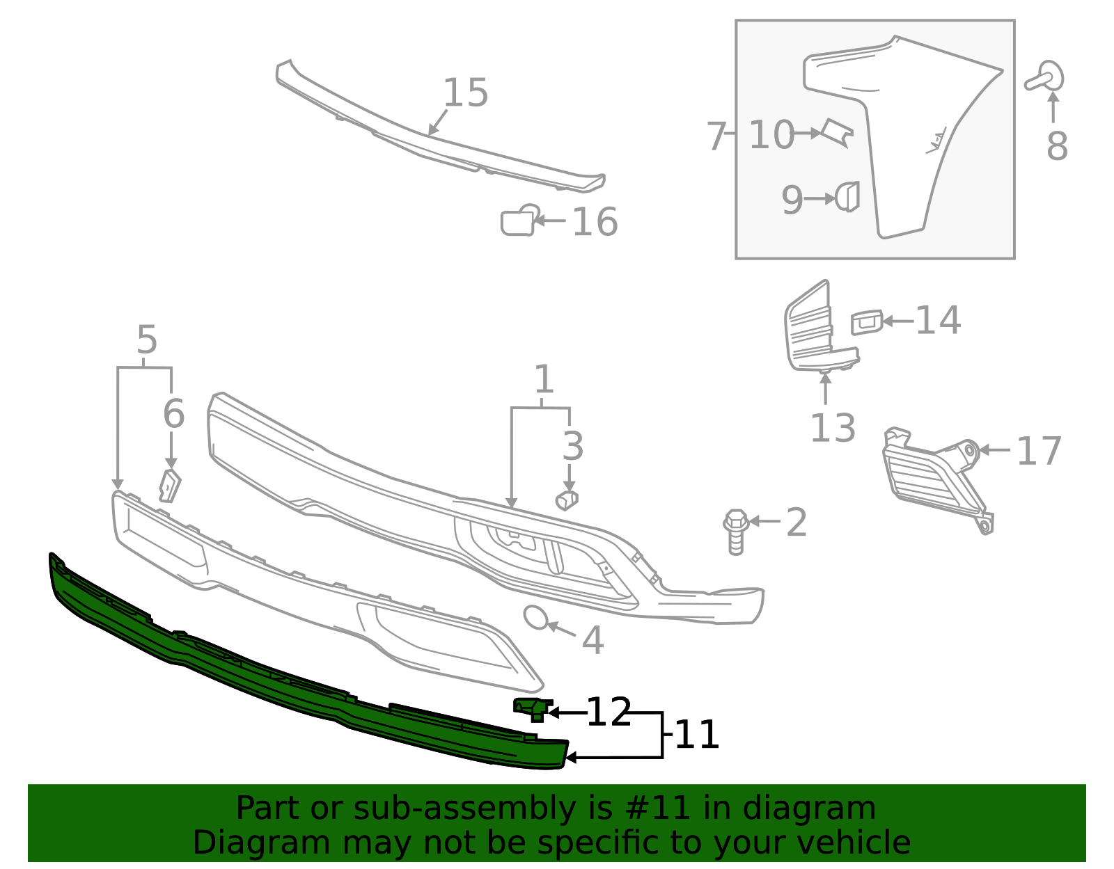 2022-2025 Chevrolet Lower Deflector 84878968 | Capital Chevy Parts