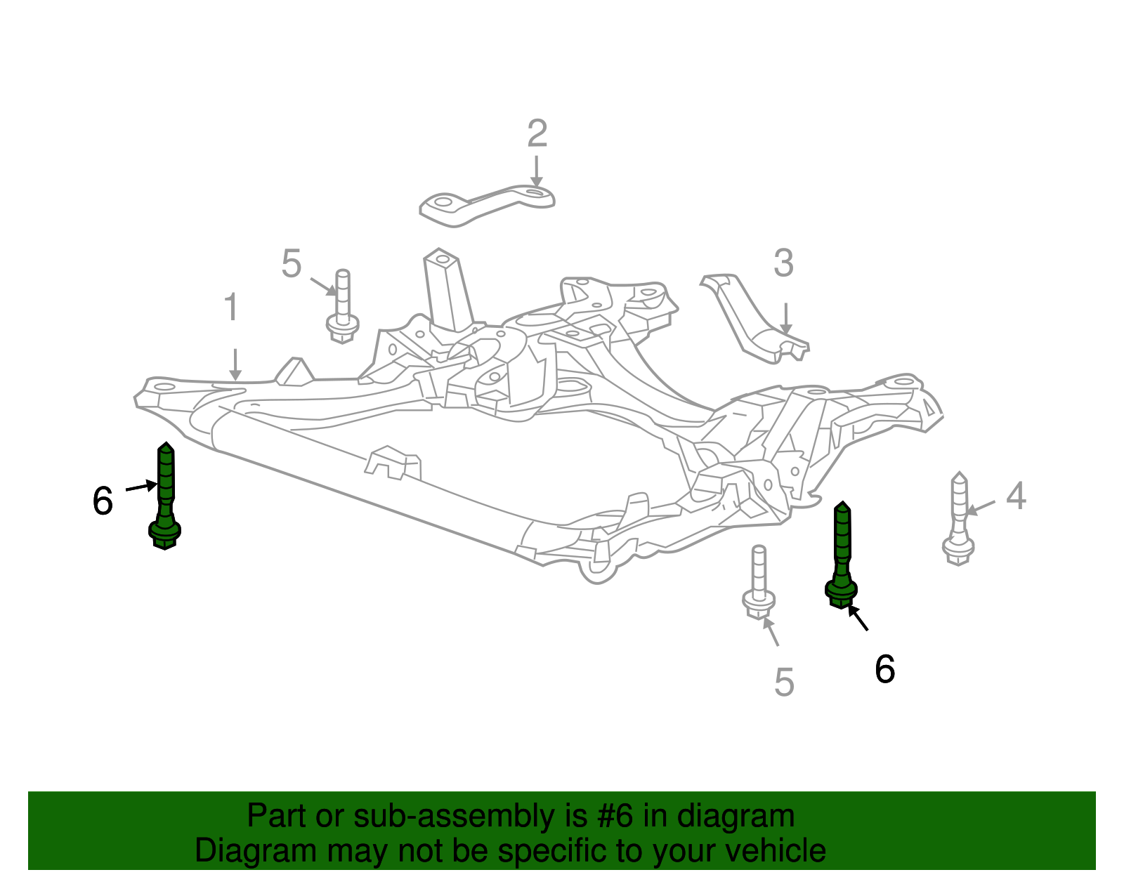 2007-2017 Acura RDX Engine Cradle Mount Bolt 90175-SNA-A00 | OEM Parts ...