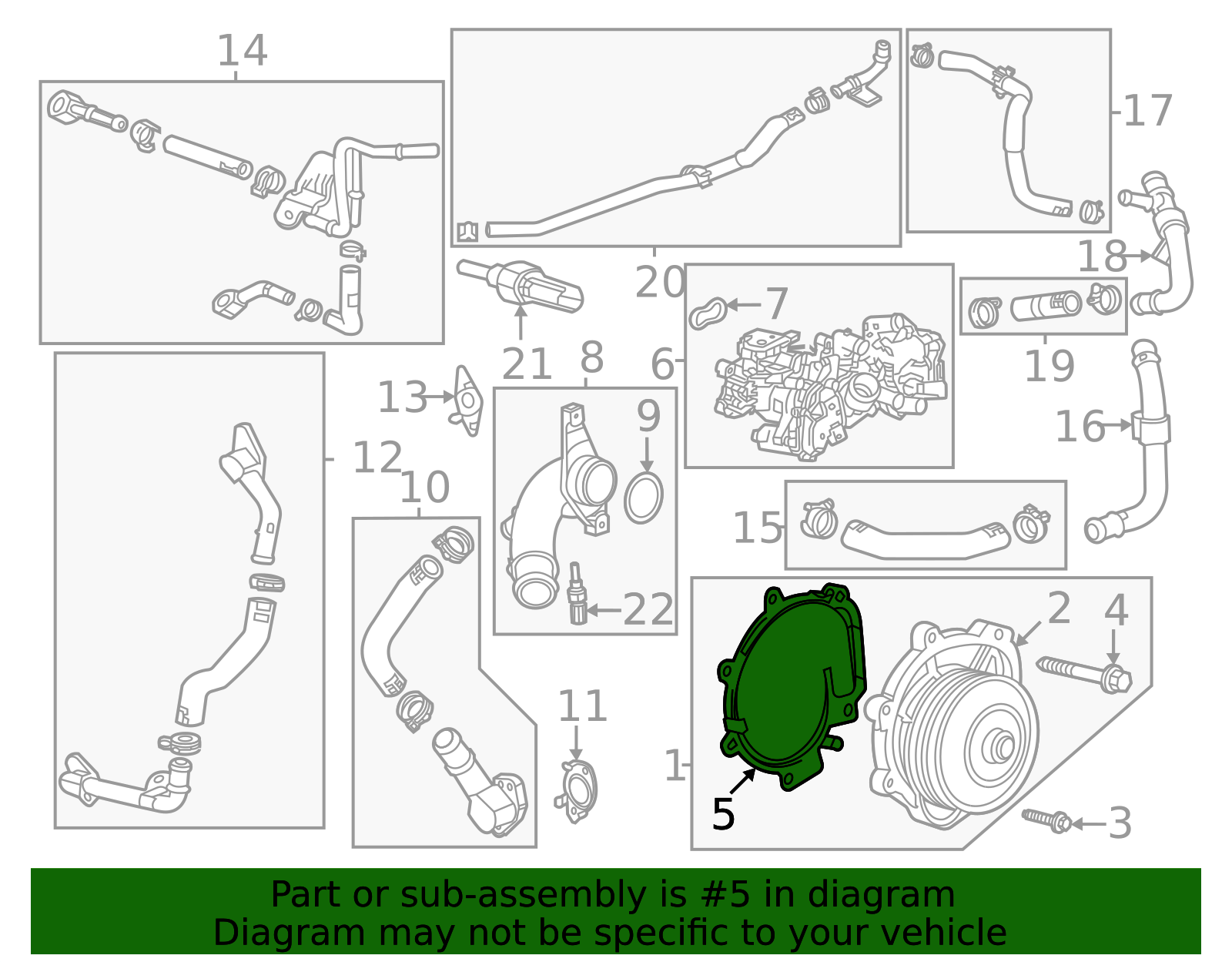24001355 - Engine Coolant Flow Control Valve New PN 40009644 2020-2025 ...