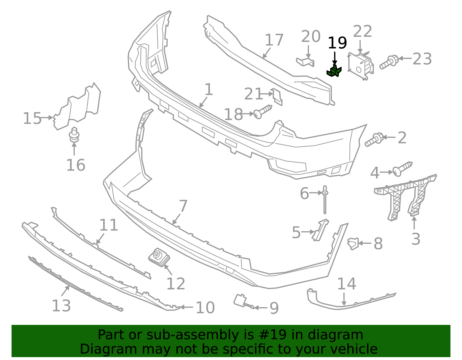2020-2022 Hyundai Palisade Impact Bar Upper Bracket 86633-S8010 | OEM ...